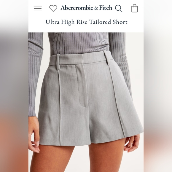 Abercrombie & Fitch | Shorts | Af Ultra High Rise Tailored Short | Poshmark